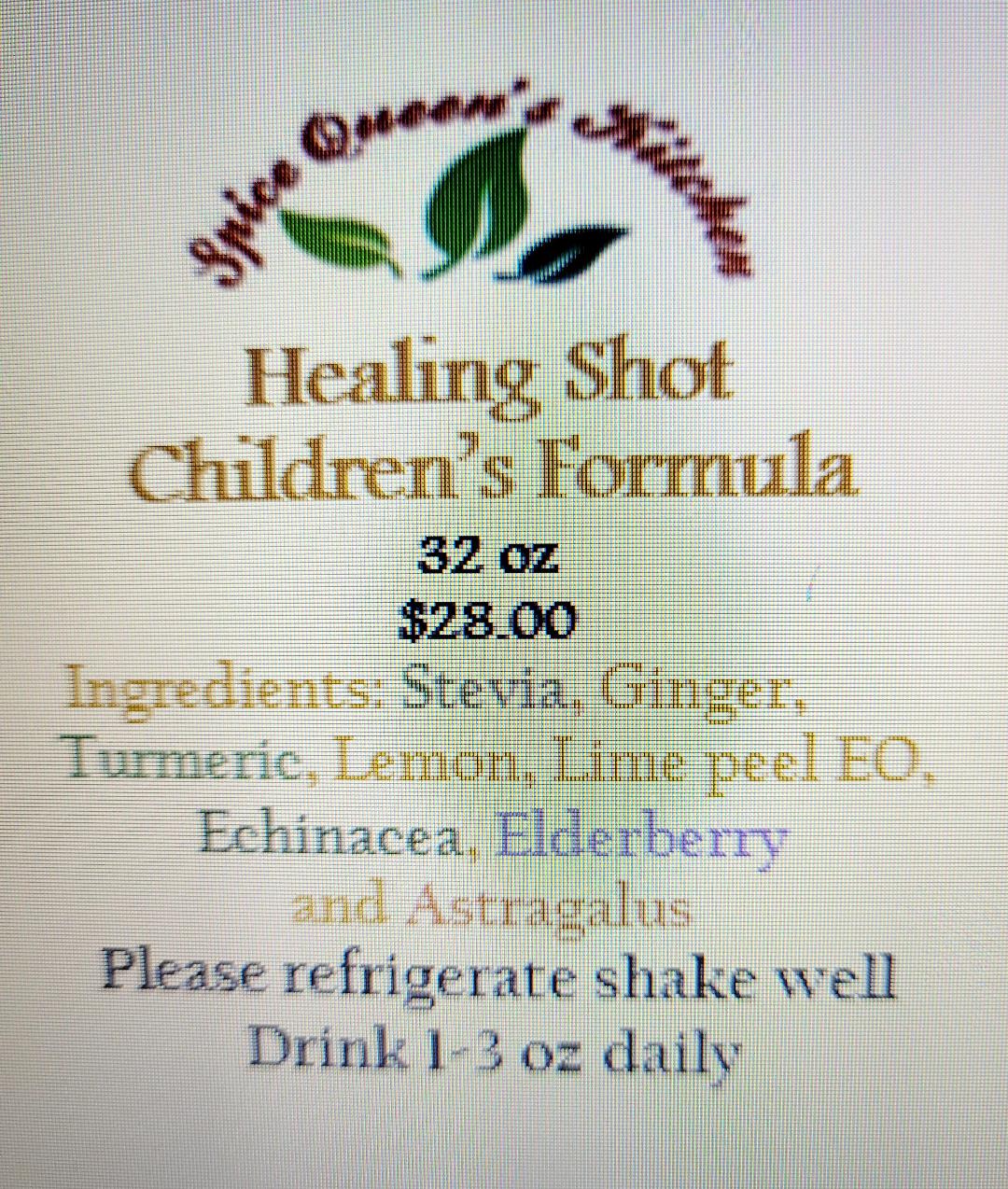 Organic Healing Shot – CHILDREN'S FORMULA - Heavenly Bodies Live ...
